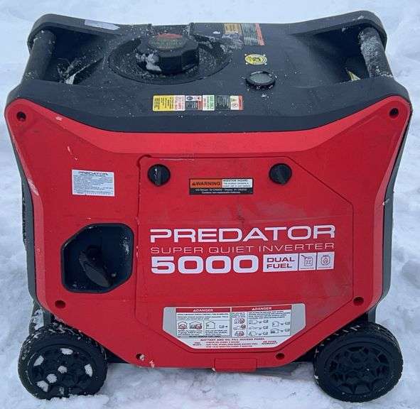 Predator 5000 Watt Dual-Fuel (Gas or Propane) Inverter Generator ...