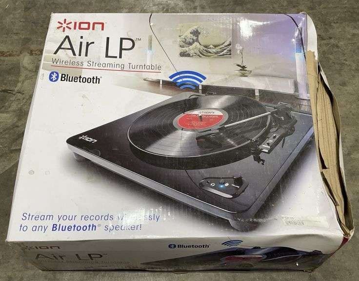 (Q) Ion Air LP Turntable Bluetooth - Kraft Auction Service, LLC
