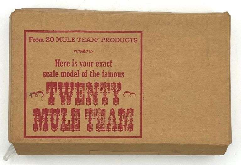 Twenty Mule Team Scale Model Kit In Box - Kraft Auction Service, LLC