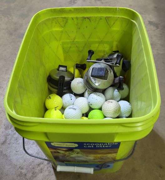 (F) Bucket Golf Balls & Fishing Reels. - Kraft Auction Service, LLC