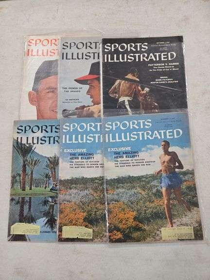 (J) 1958 and 1959 Sports Illustrated Magazines - Kraft Auction Service, LLC