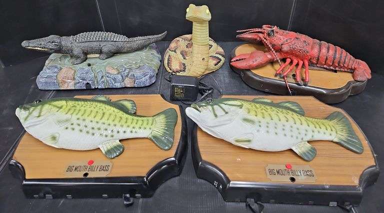 Big Mouth Billy Bass Talking Fish & Big Mouth Larry Lobster & More ...