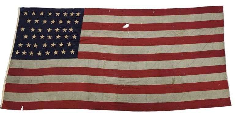 Large 1891-1896 44 Star American Flag - Kraft Auction Service, LLC