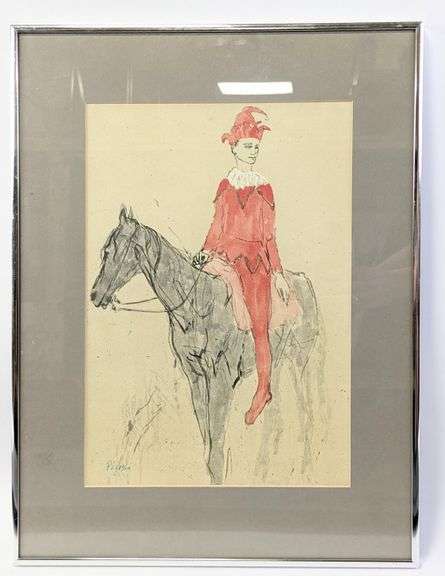 Pablo Picasso "Jester On Horseback" Print - Kraft Auction Service, LLC