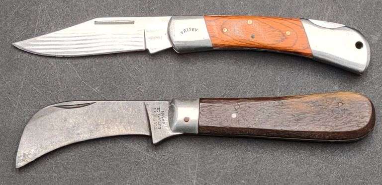 (KK) Valtev & Southern Cutlery Folding Pocket Knives - Kraft Auction ...