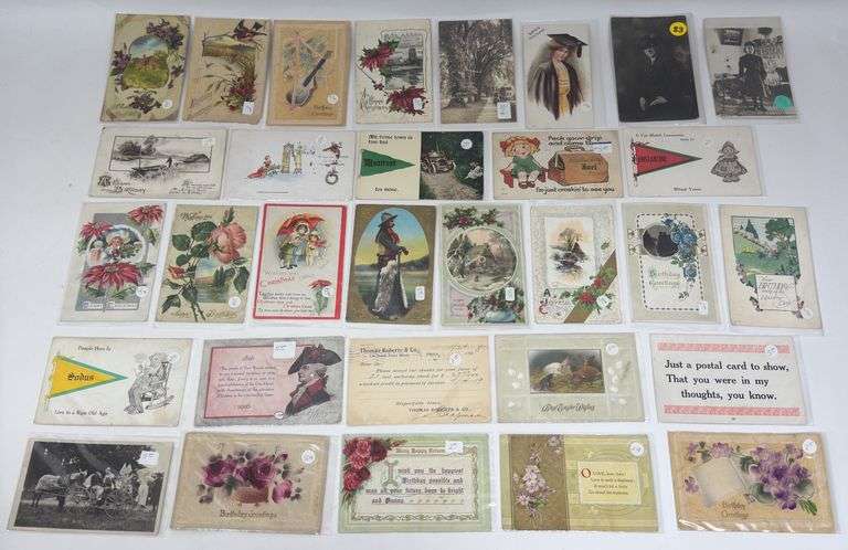 Lot Of Antique / Vintage Postcards - Kraft Auction Service, LLC