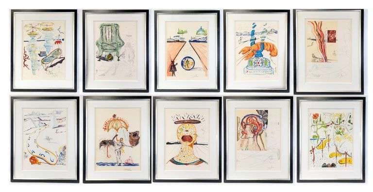 (10) Salvador Dali Objects Of The Future Portfolio - Kraft Auction ...
