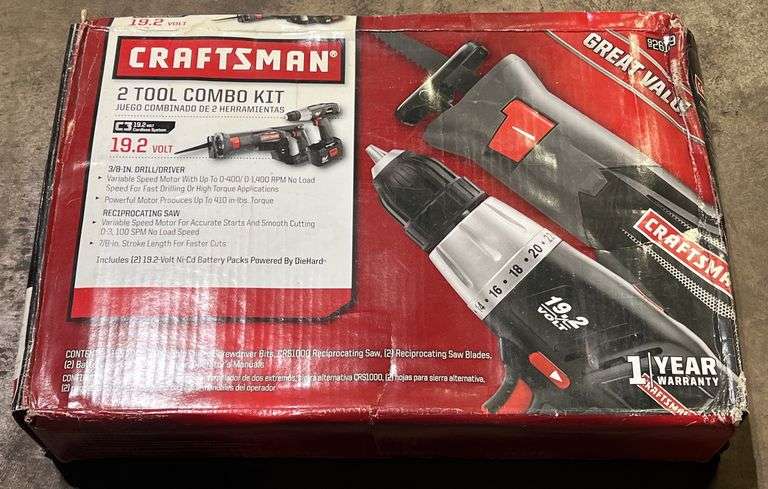(F) Craftsman 2 Tool Combo Kit - Kraft Auction Service, LLC