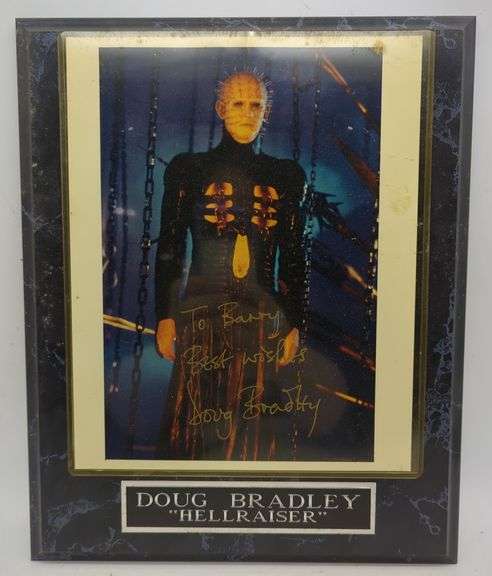 (D) Doug Bradley -" Hellraiser" autographed. ( Not authenticated ...