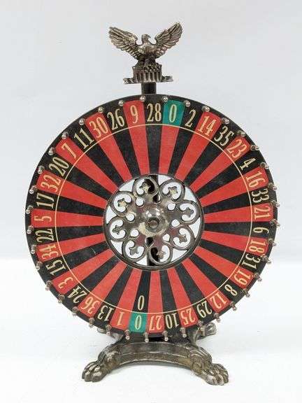 Antique Tabletop Gambling Wheel - Kraft Auction Service, LLC