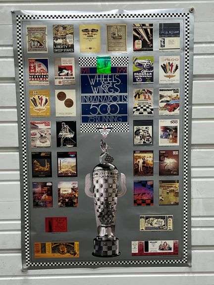 Septet Of “1911-1991 Wheels & Wings Indianapolis 500 75th Running ...