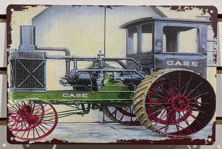 Metal Case Tractor Advertising Sign 11 3/4 x 7 3/4” - Kraft Auction ...