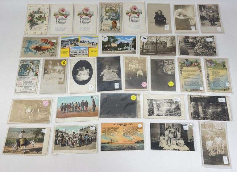 Lot Of Antique / Vintage Postcards - Kraft Auction Service, LLC