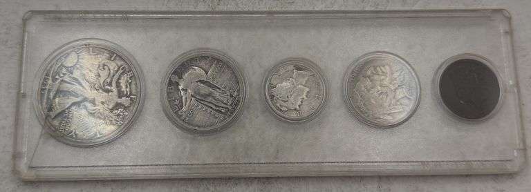 (FG) 5 Silver Liberty Coins Set 1935 Walking Half, 1927 Standing ...