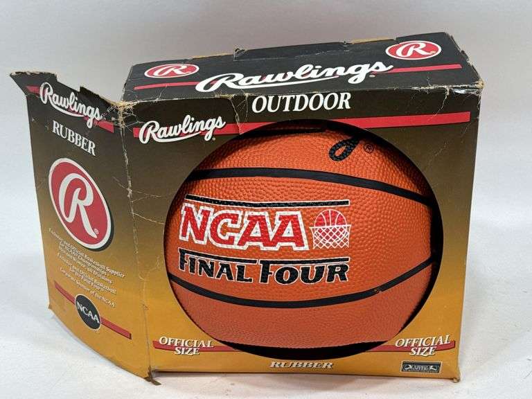 Signed Rawlings Basketball In Box - Kraft Auction Service, LLC