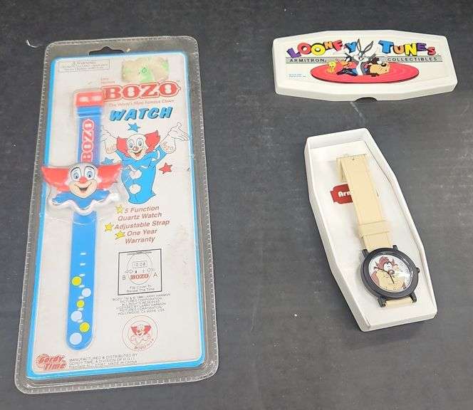 (L)Bozo The Clown And Taz Wristwatches - Kraft Auction Service, LLC