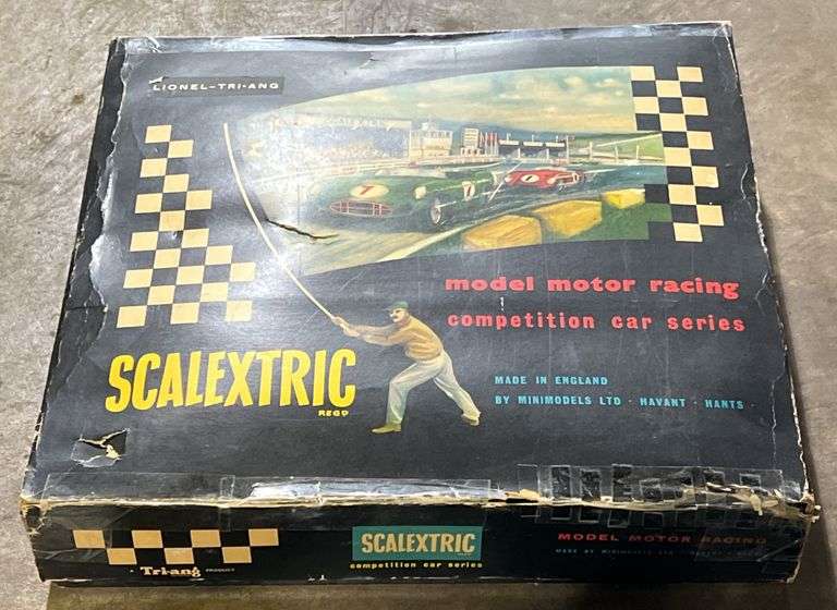 (OP) Lionel Tri Ang Model Motor Racing. Competition Car Racing Set ...