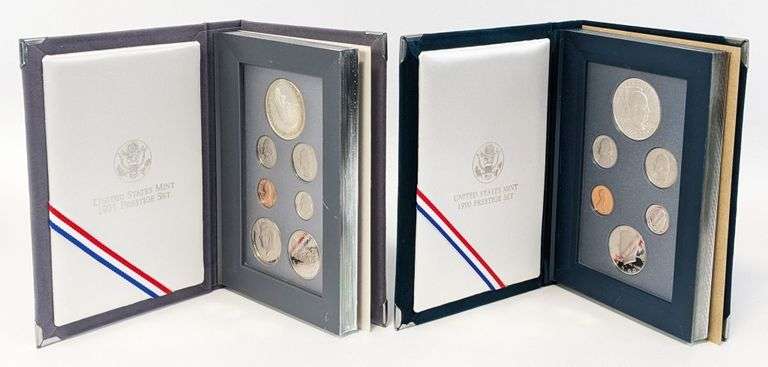 1990 & 1991 U.S. Mint Prestige Proof Sets - Kraft Auction Service, LLC