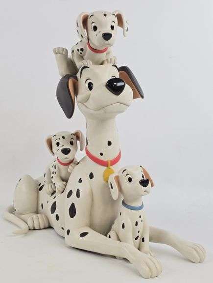 Large Disney Pogo & Puppies 17" Sculpture - Kraft Auction Service, LLC