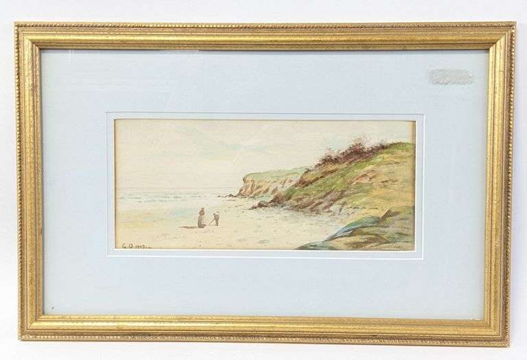 1917 Devon England Watercolor On Paper - Kraft Auction Service, LLC