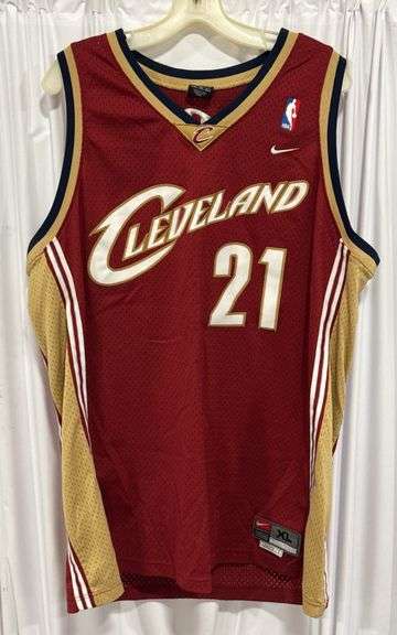 (KC) Nike Red Darius Miles Cleveland Cavaliers Stitch Jersey XL - Kraft ...