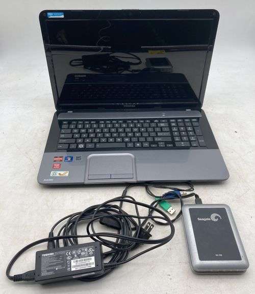 (F) Toshiba Satellite Laptop Model no. L875D-S7232 and Seagate 60GB ...