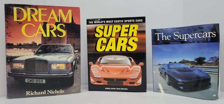 (Z) Three Car Related Coffee Table Books - Kraft Auction Service, LLC