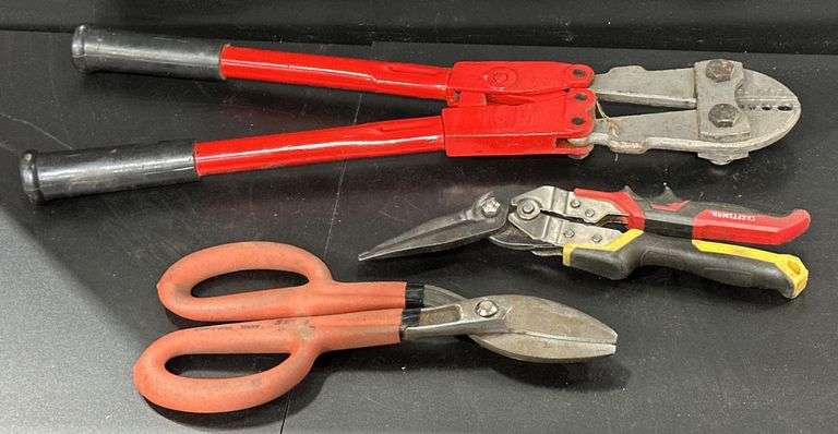 Bolt Cutters And Tin Snips - Kraft Auction Service, LLC