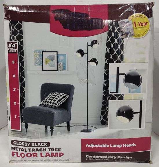 (R) Better Homes & Gardens Track Tree Floor Lamp - Kraft Auction ...