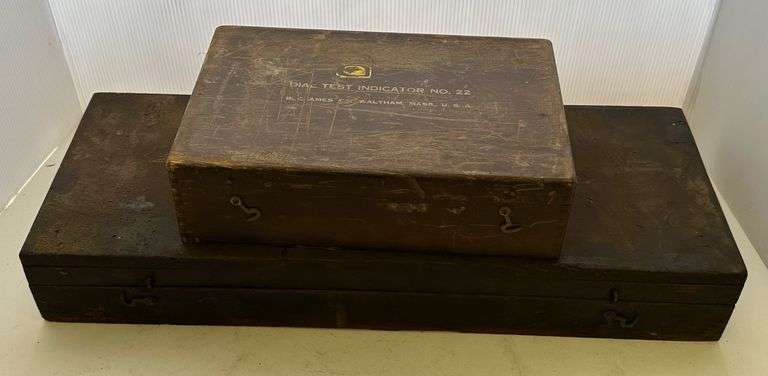 Thread Gages And Dial Test Indicator No. 22 In Wooden Storage Boxes ...