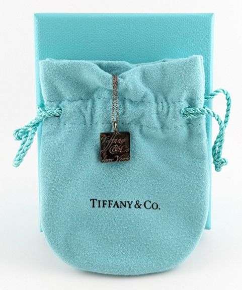 Tiffany Sterling Tiffany Notes Square Pendant - Kraft Auction Service, LLC