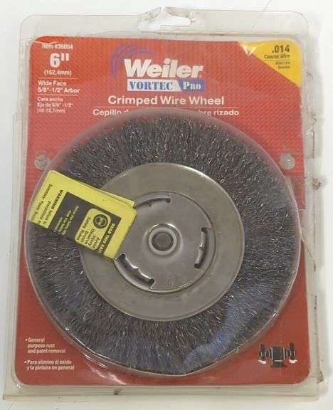 Weiler Vortex Pro Crimped Wire Wheel 6" - Kraft Auction Service, LLC