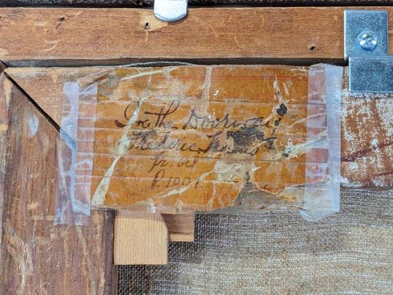 Frederic Taubes "In The Doorway" Oil On Canvas - Kraft Auction Service, LLC