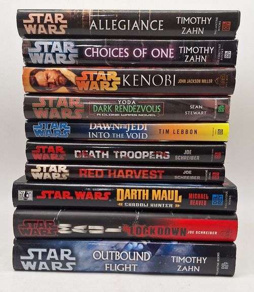 (JT) 10 Star Wars hard cover books w/jackets. - Kraft Auction Service, LLC