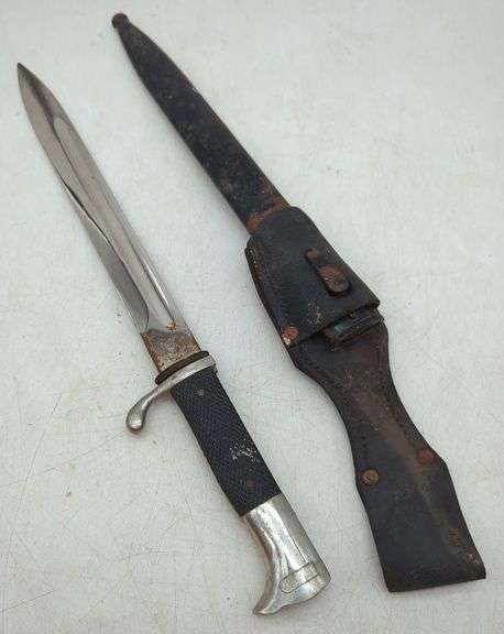 (HI) Germany Army Dress Bayonet W/ Frog & Troddel. By Eickhorn. 9.75 inch Blade. 15.5 inch in ...