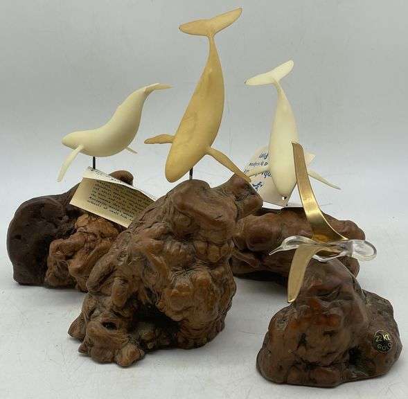(OP) John Perry Whale Figures 9”-6” - Kraft Auction Service, LLC