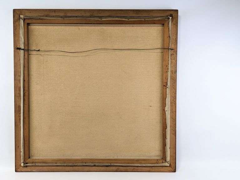 George Ames Aldrich Winter Brook Oil on Canvas - Kraft Auction Service, LLC