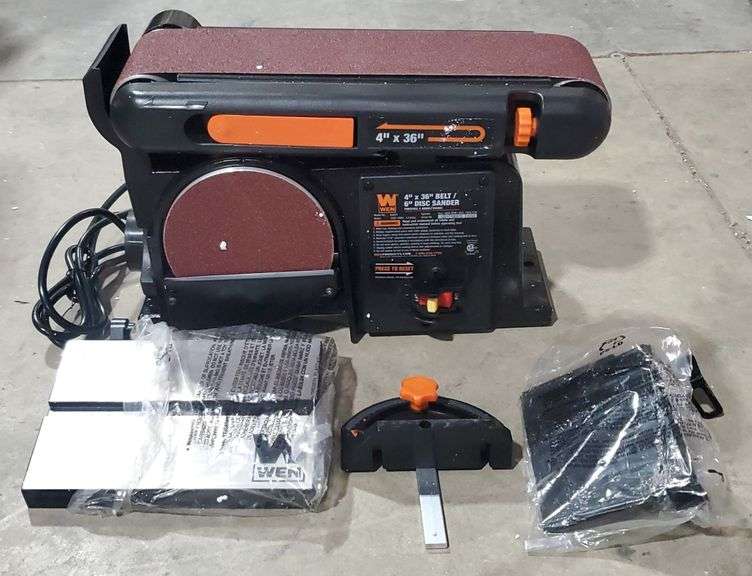 Wen Belt and Disc Sander, Model 6502T - Kraft Auction Service, LLC