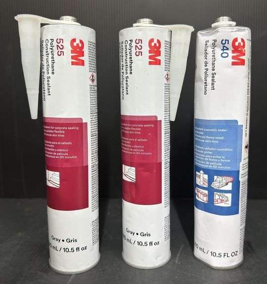 (ZZ) 3M 525 Polyurethane and 540 Polyurethane Sealant - Kraft Auction Service, LLC