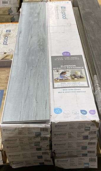 (CW) Lifeproof WHITE SAND HICKORY Luxury Vinyl Plank Flooring - Kraft ...