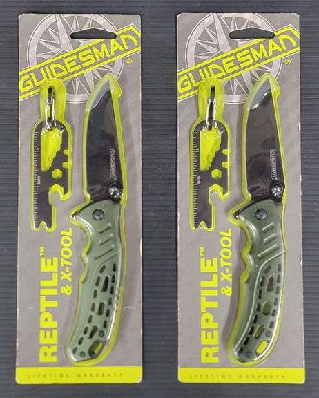 (T) Two Guidesman Reptile & X-Tool Folding Pocket Knives - Kraft ...