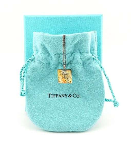 Tiffany Sterling Tiffany Notes Square Pendant - Kraft Auction Service, LLC
