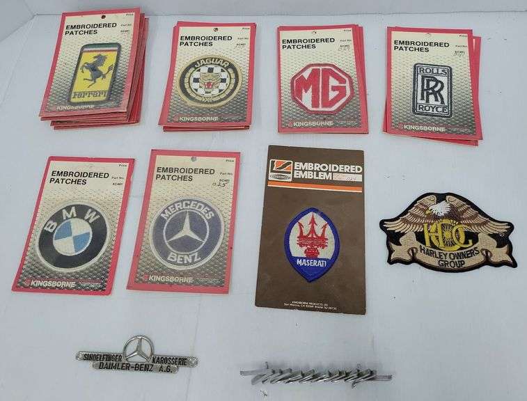 (Z) Embroidered European Car Brand Patches One Harley Patch And A ...