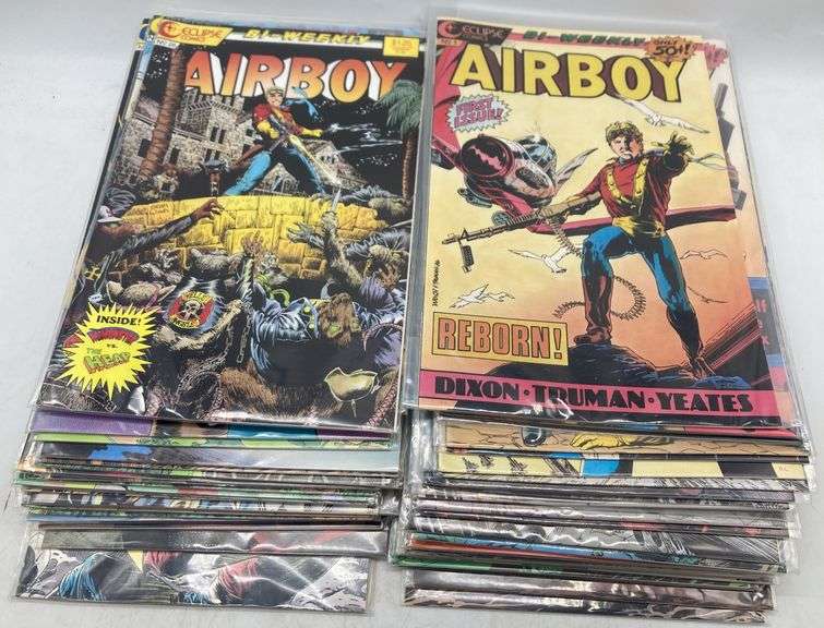 (DE) Eclipse Comics Airboy Issues #1-50 - Kraft Auction Service, LLC