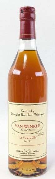 Van Winkle 12 Year Old Kentucky Straight Bourbon - Kraft Auction ...
