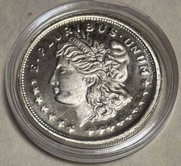(KK) 1 OZ Silver Round Morgan Coin - Kraft Auction Service, LLC