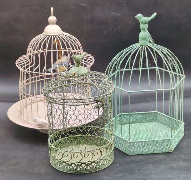 (S) Bird Cages. Decorative. 12 x 16 inch largest Heavy Metal. - Kraft ...