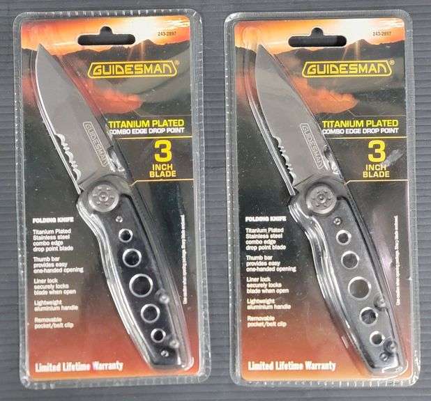 (T) Two Guidesman Folding Pocket Knives - Kraft Auction Service, LLC