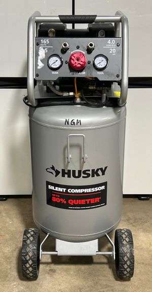 (CU) Husky 20 Gallon 165 PSI Vertical Electric Air Compressor - Kraft ...