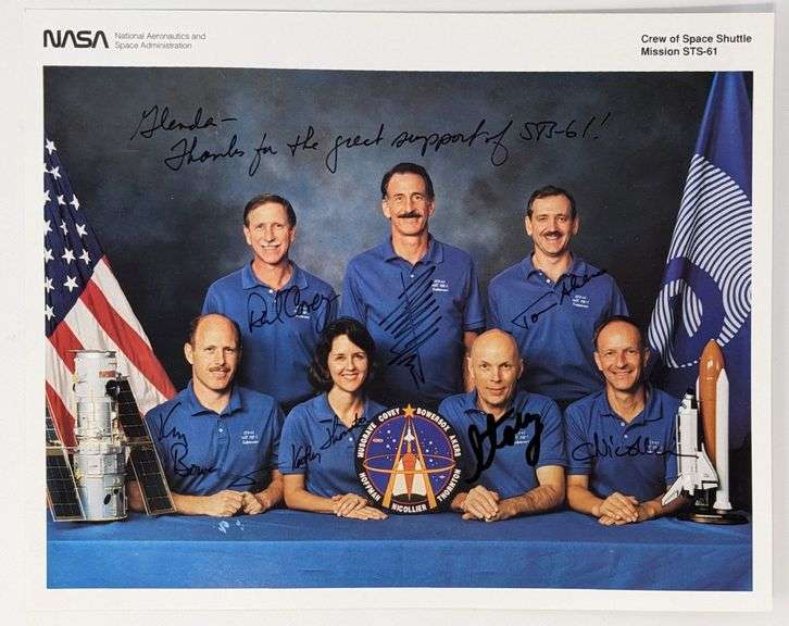 Space Shuttle STS-61 Crew Signed Photograph - Kraft Auction Service, LLC